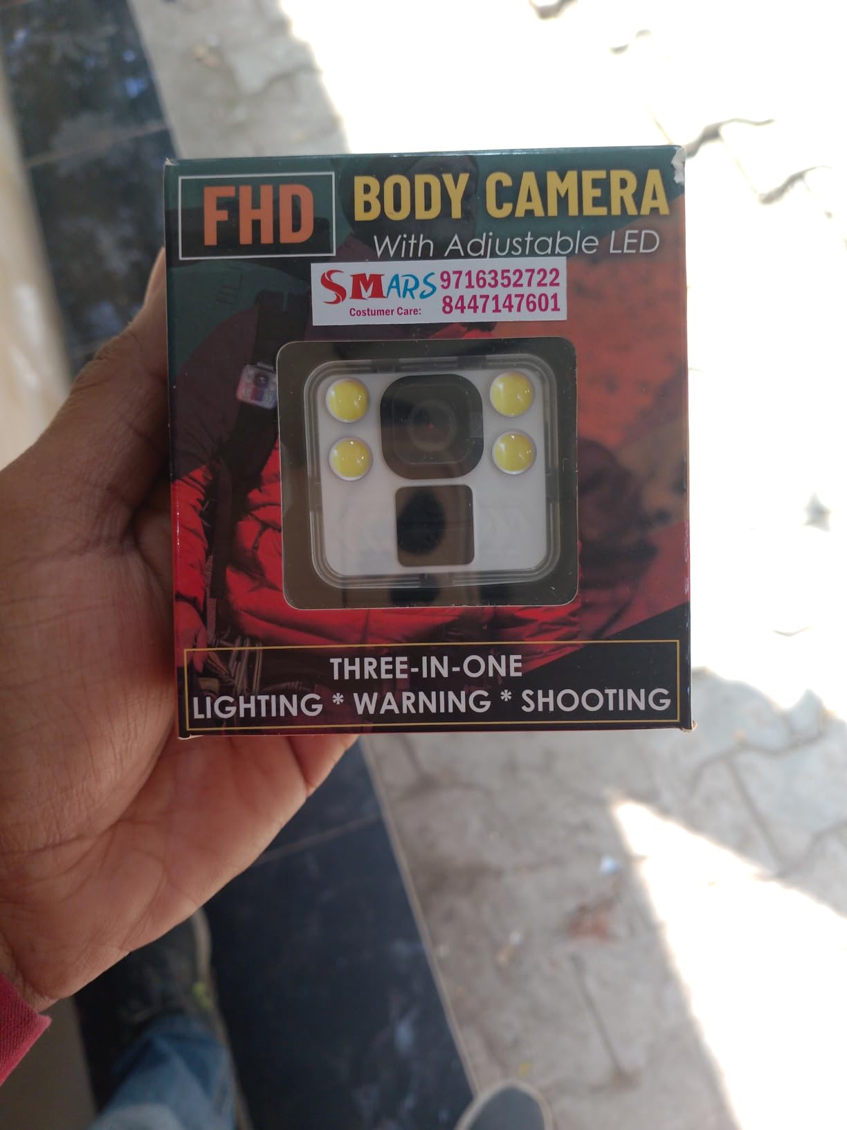 Buy smars Police Body Cam Waterproof Lapel Worn Chest Mount Video ...