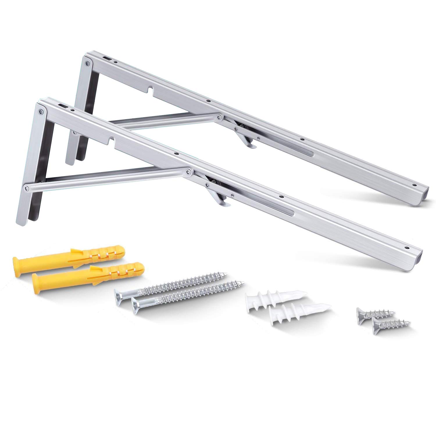 8 Folding Shelf Brackets Rogstom Max Load 110 Lb Heavy | Desertcart INDIA