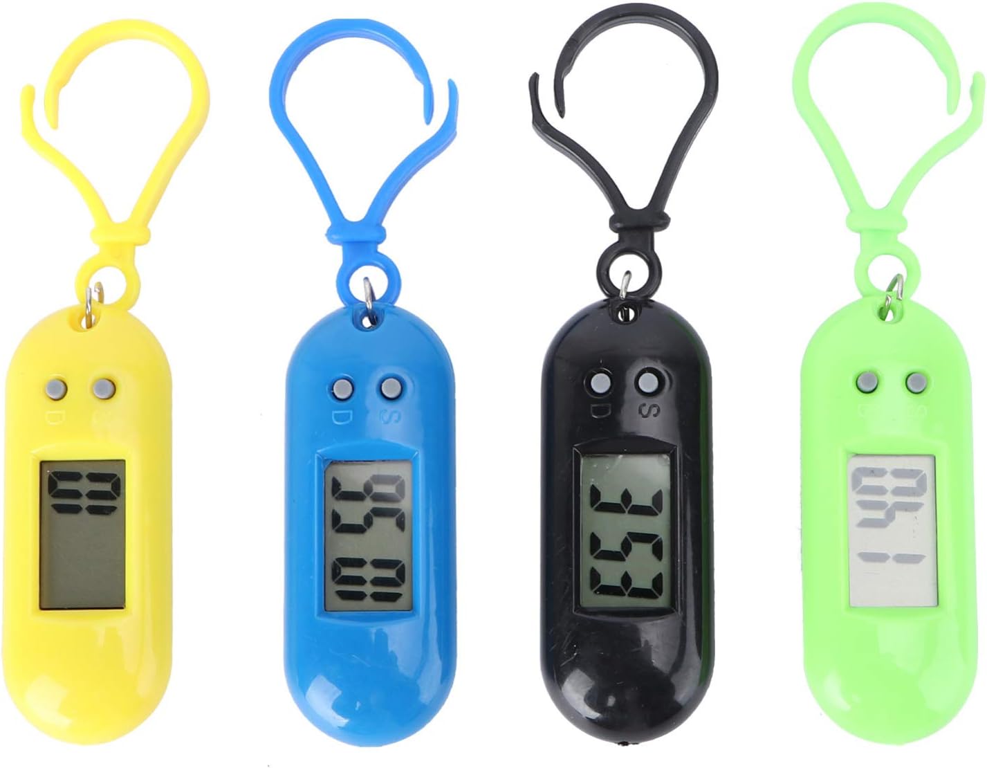 Amazon.com: Hemobllo 4 Pcs Keychain Pocket Watch - Mini Key Ring ...