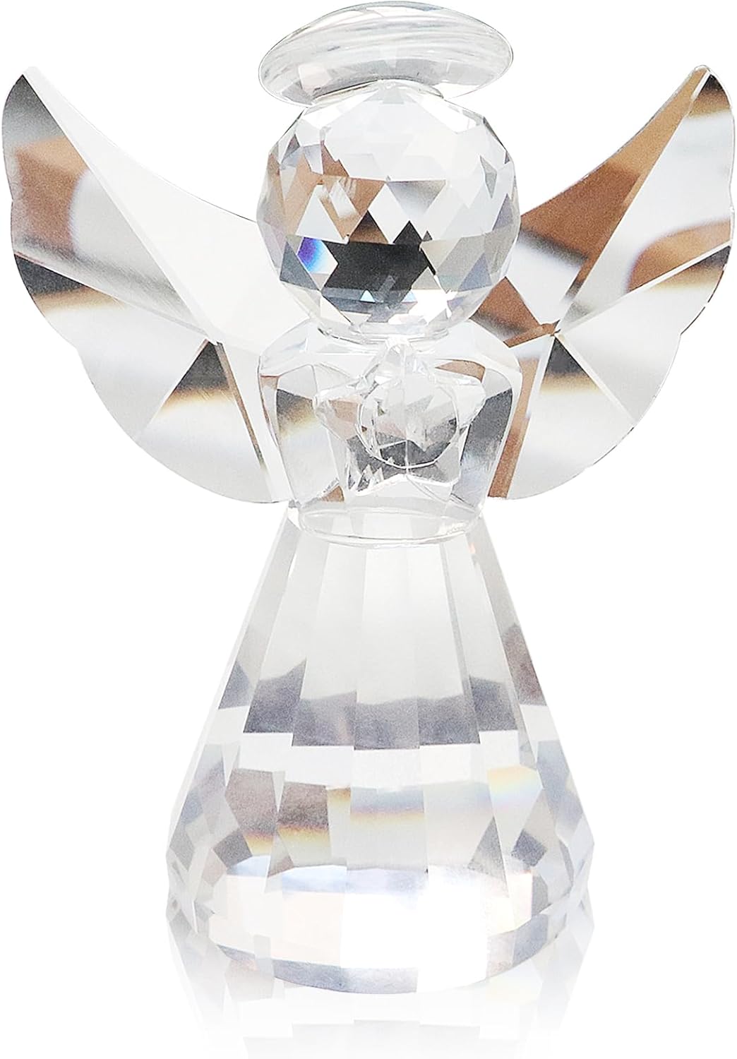 Amazon.com: ChicGems Crystals Angel Figurine Handmade Angel Statue ...