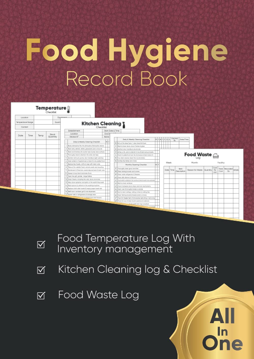 Food Hygiene Record Book All In One Book Including Food | Desertcart ...