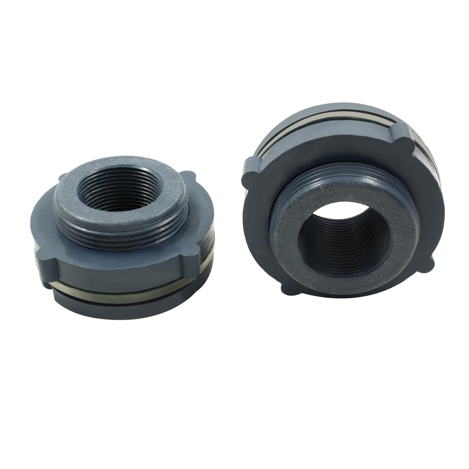 Pond Pipe Fittings Zorveiio 1 Inch NPT Water Tank Connector Bulkhead ...