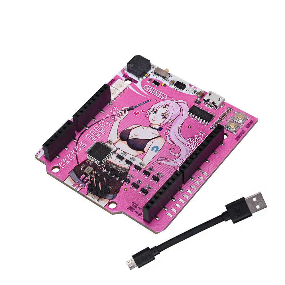 3pcs Rgbduino Uno V12 Jenny Development Board Atmega328p Chip Ch340c Vs Uno R3 Upgrade For