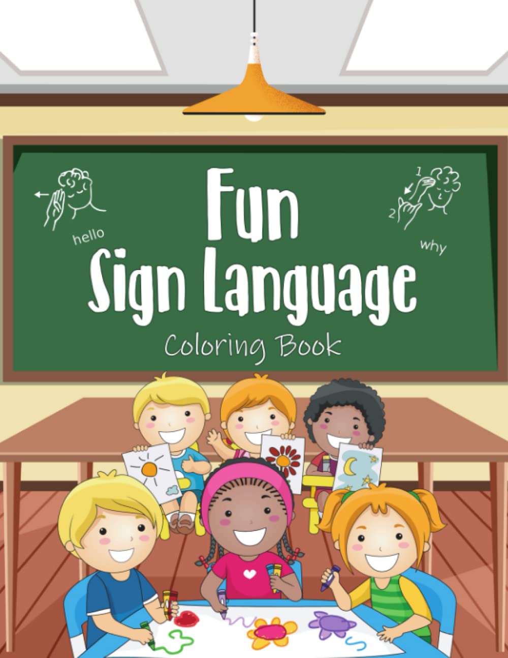 Fun Sign Language Coloring Book: Alphabet Educational Coloring Pages ...