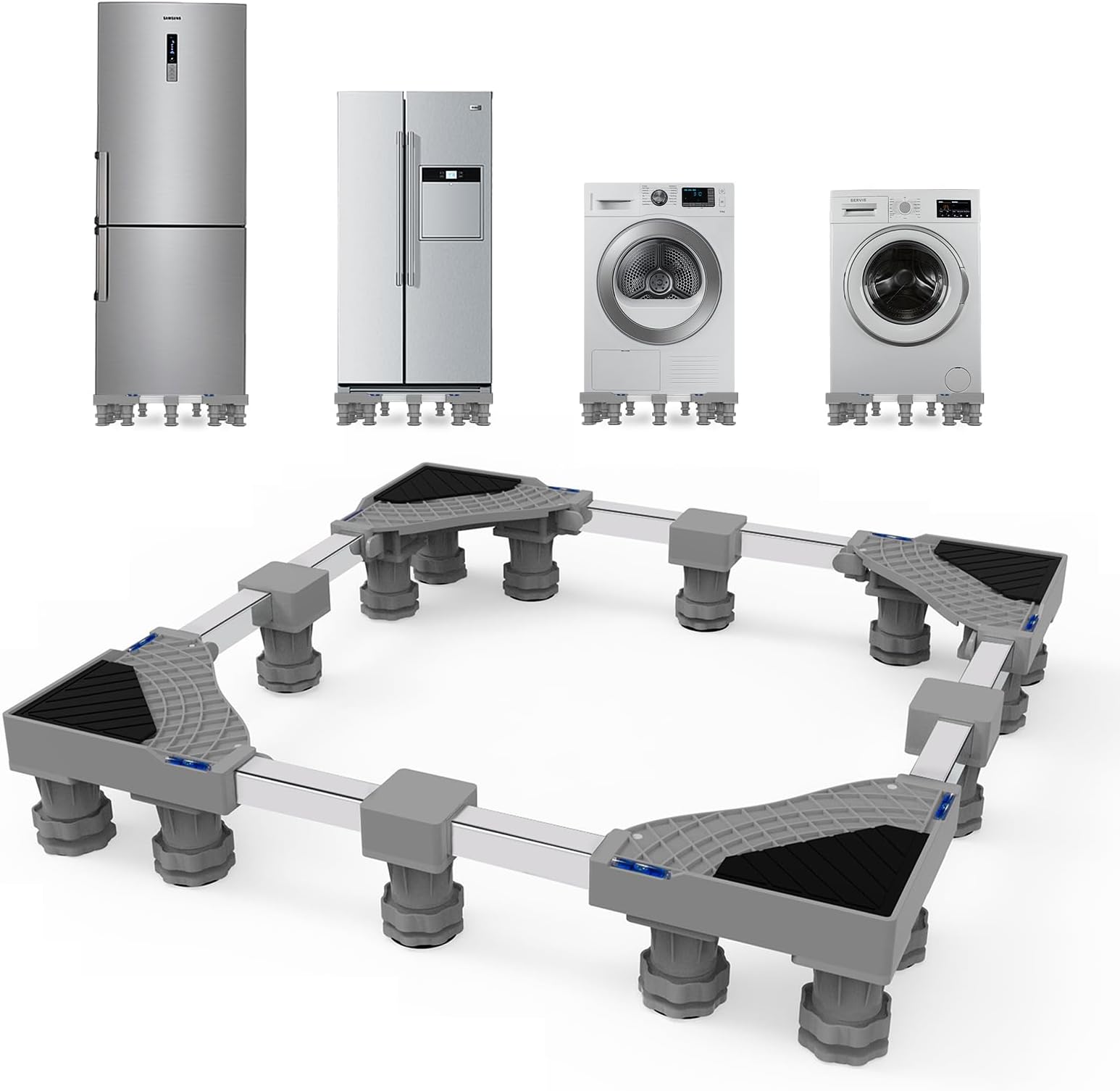 Amazon.com: WGNS Universal Stand Base, Grey, 28" x 28" x 4.7" Stainless ...