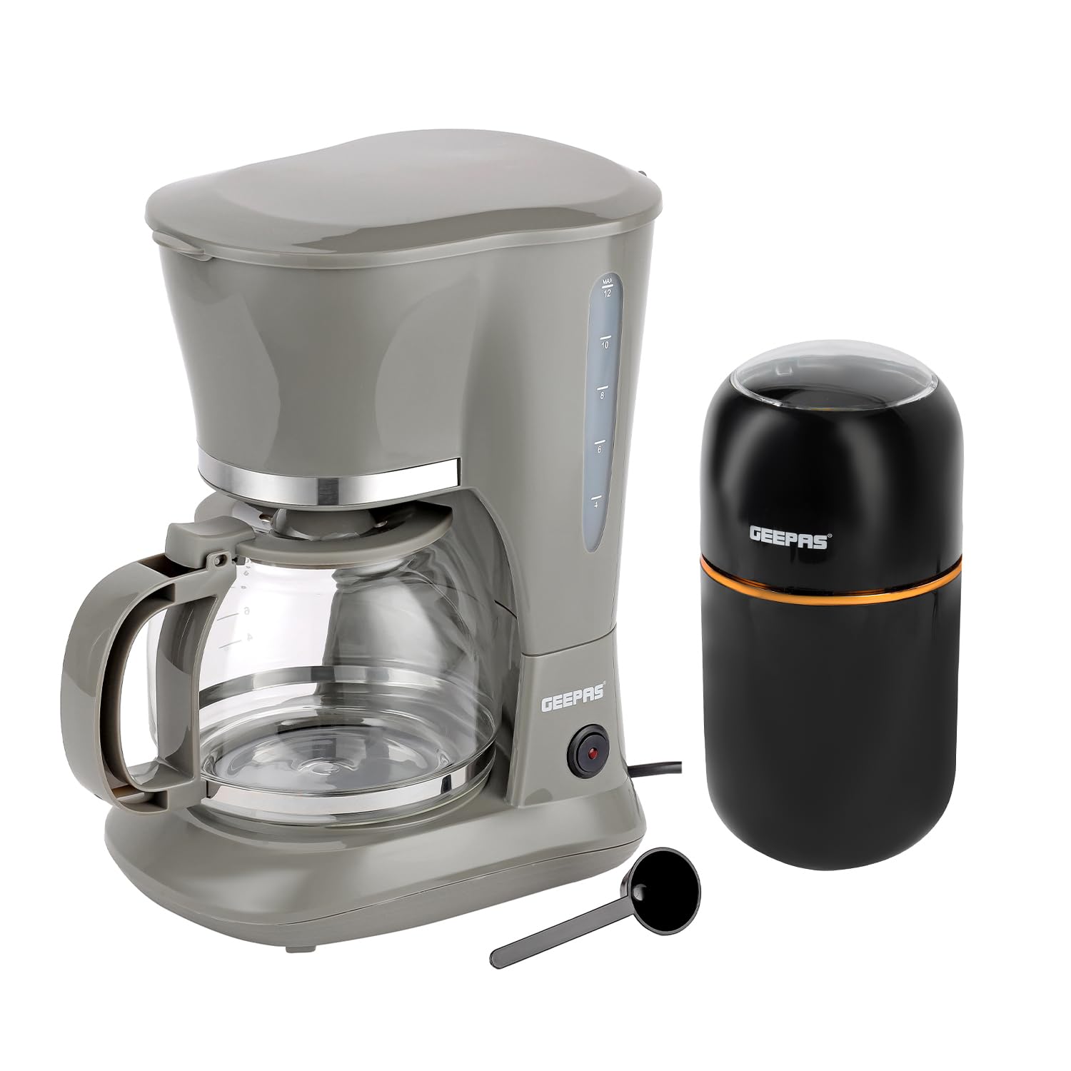 GEEPAS 1.5L Filter Coffee Machine & Coffee Grinder 80 g Capacity Combo ...