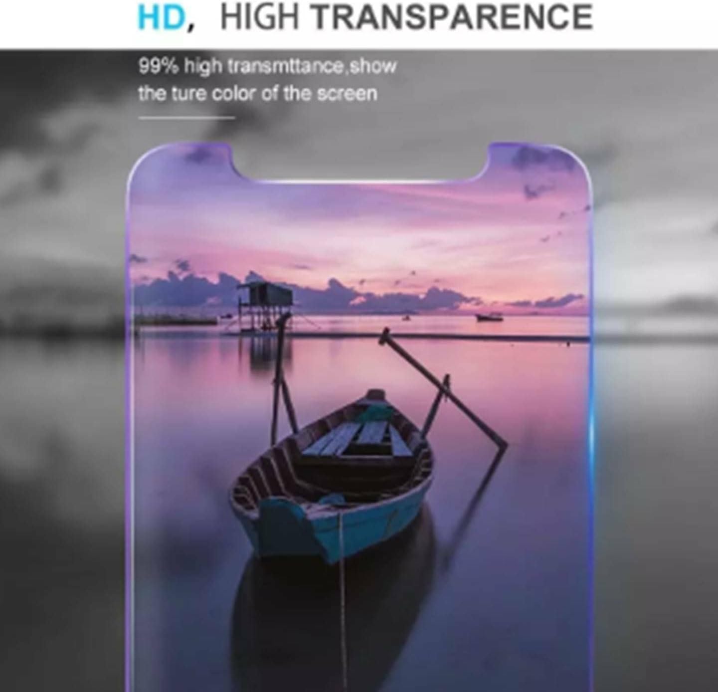 Protector de pantalla de vidrio templado antiluz azul para iPhone 14 ...