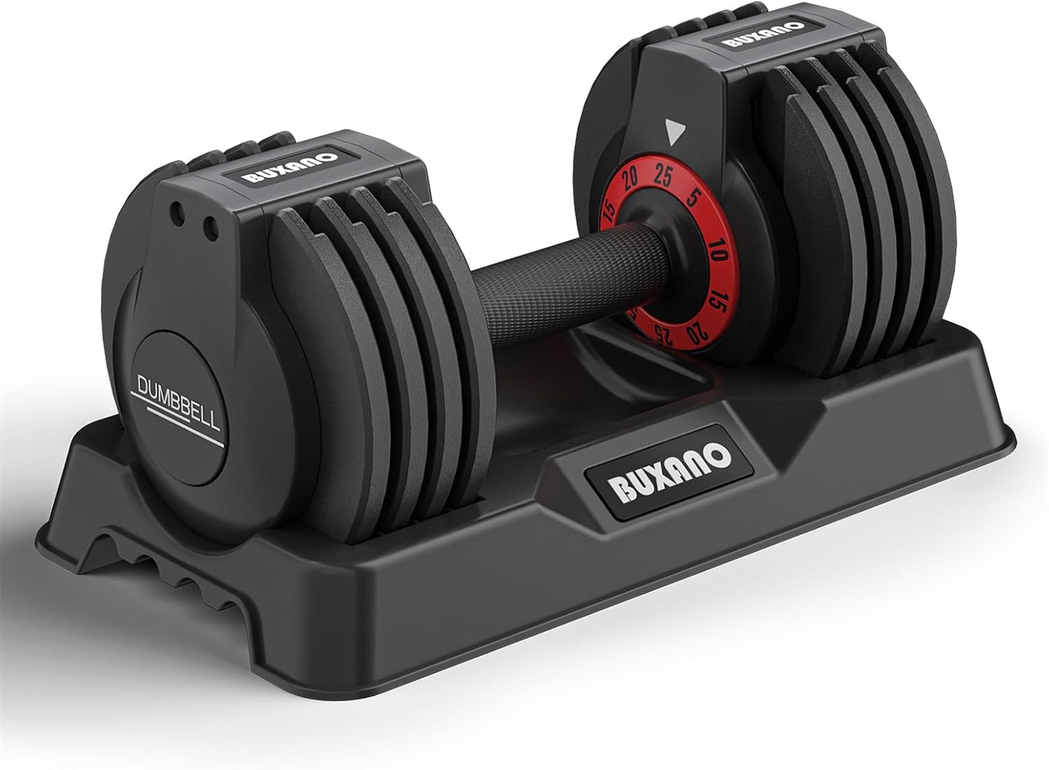 Amazon.com : BUXANO Adjustable Dumbbell 25LB Single Dumbbell 5 in 1 ...