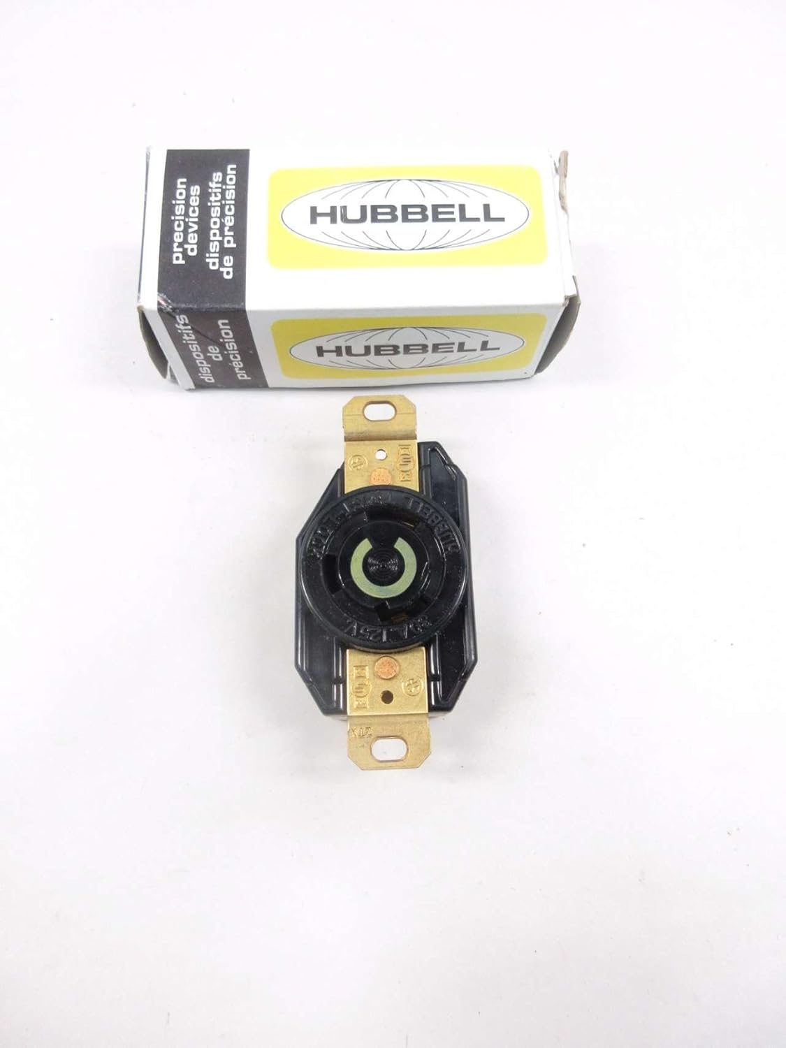 HUBBELL 2610A 125V-AC 30A AMP 3W 2P Receptacle D527143: Amazon.com ...