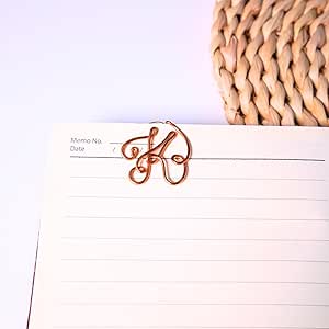 Amazon.com: Personalized Initial Copper Bookmark, Set of 5, Handmade ...