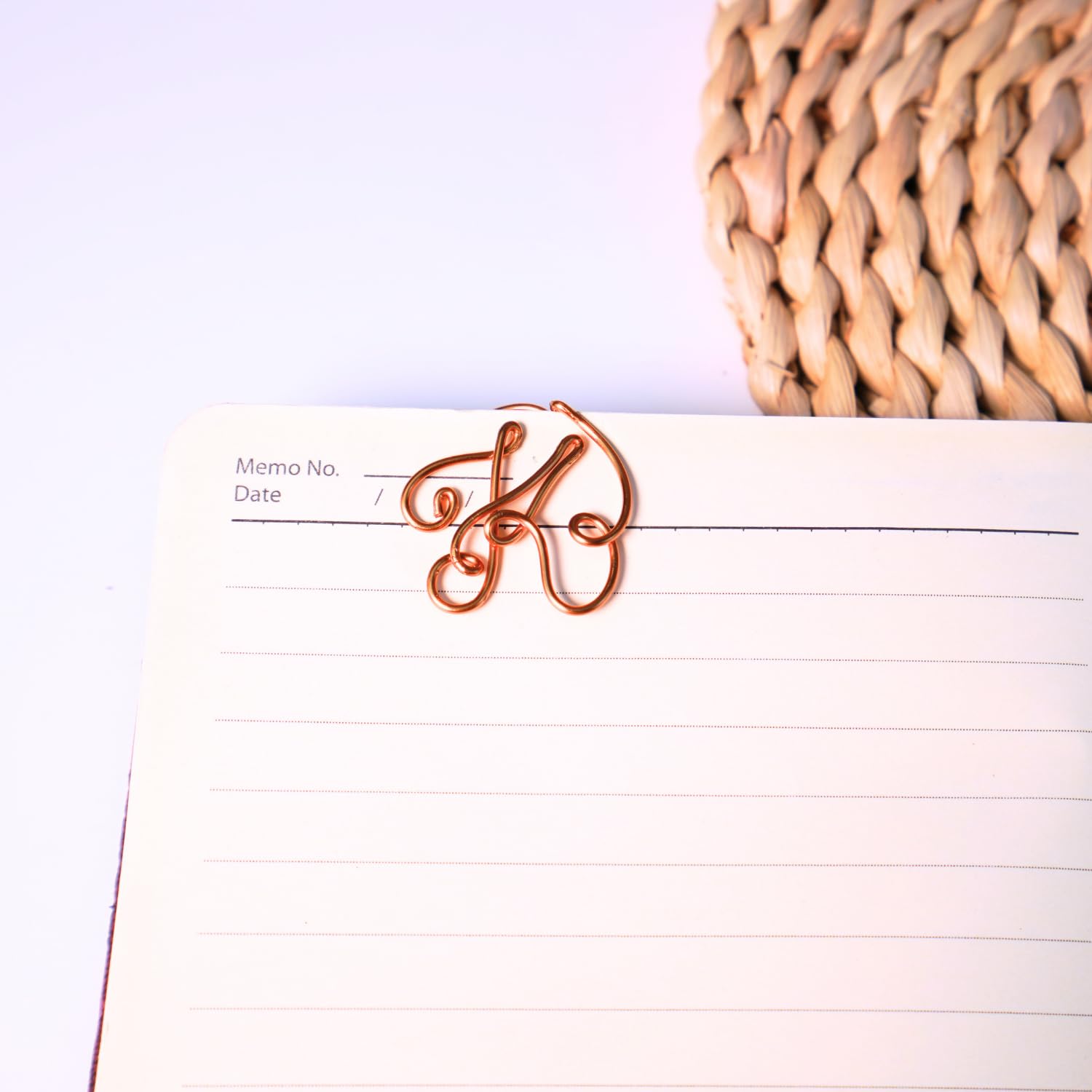 Amazon.com: Personalized Initial Copper Bookmark, Set of 5, Handmade ...