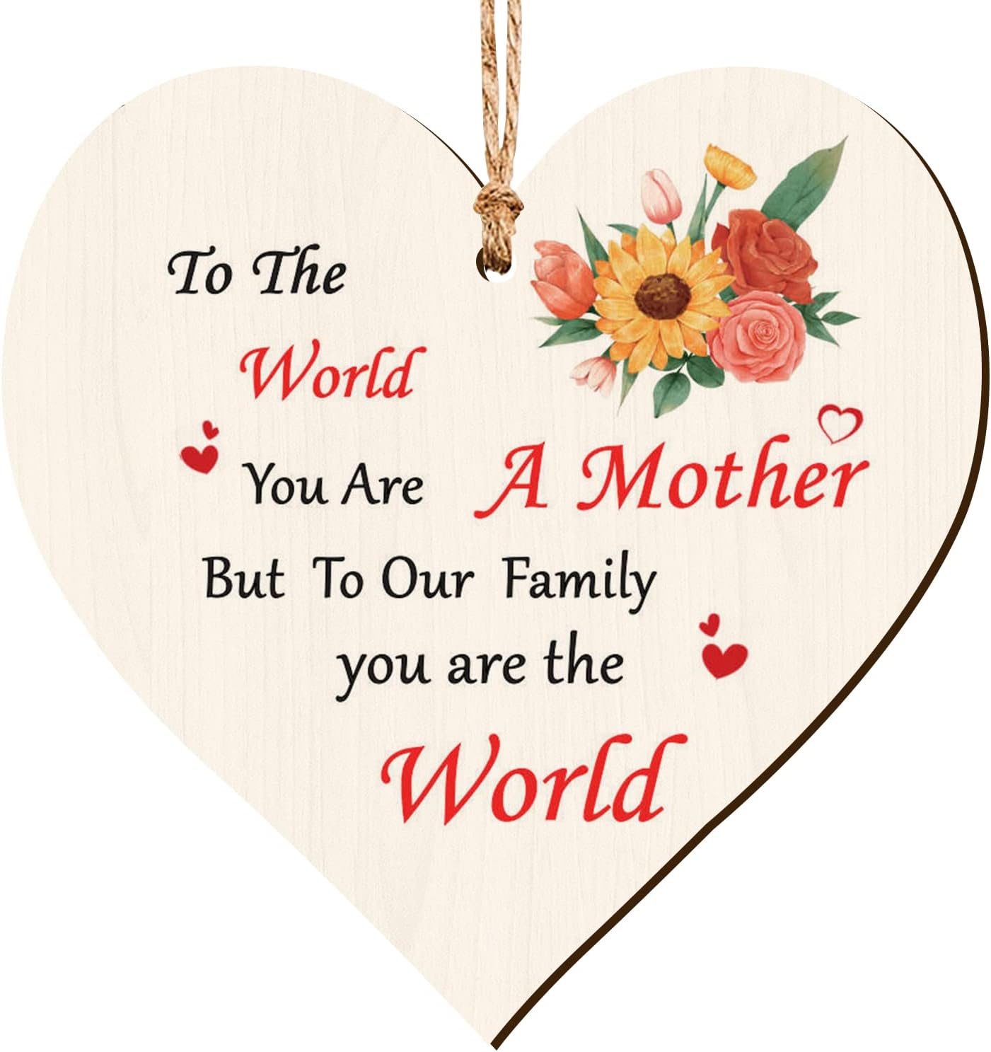 Happy Mothers Day Heart Signs Gifts from Daughter Son,I Love You Mum ...