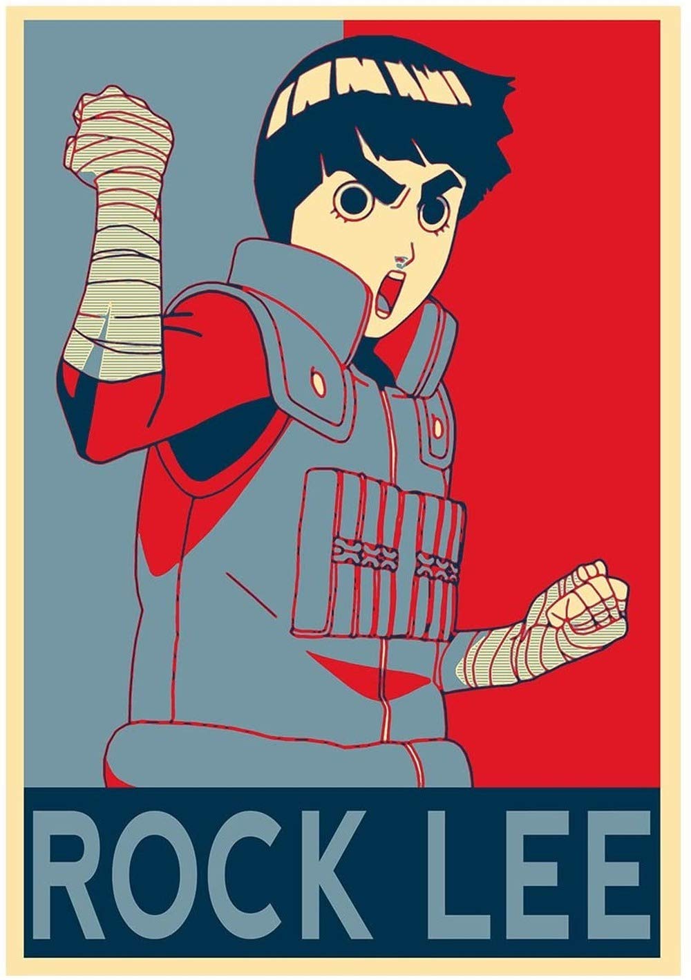 Buy YEAHTOPE Naruto Propaganda Rock Lee - Formato A3 (42x30 cm) Online ...