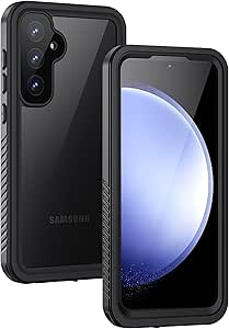 Lanhiem for Samsung Galaxy S23 FE Case, IP68 Waterproof Dustproof Case with Built-in Screen ...