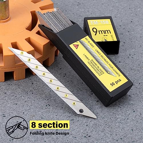 Snapklik.com : 100pcs Utility Knife Replacement Blades, 30 Degree ...