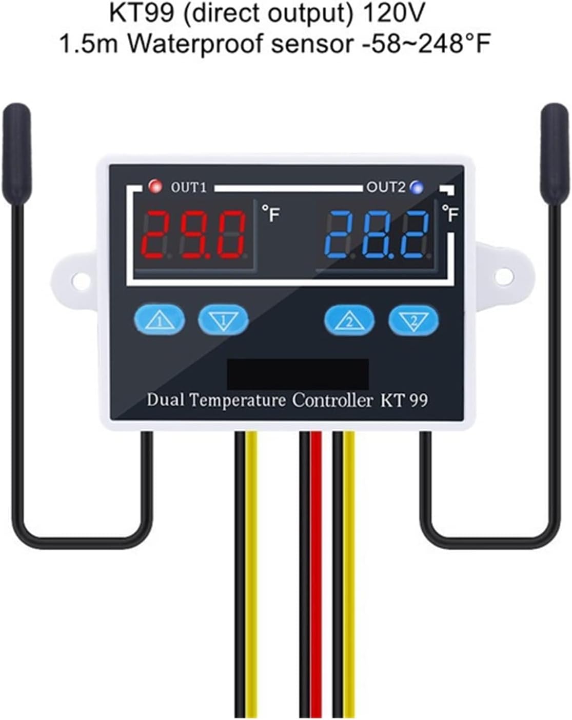 Temperature Controller Dual Digital Temperature Controller Two Relay ...