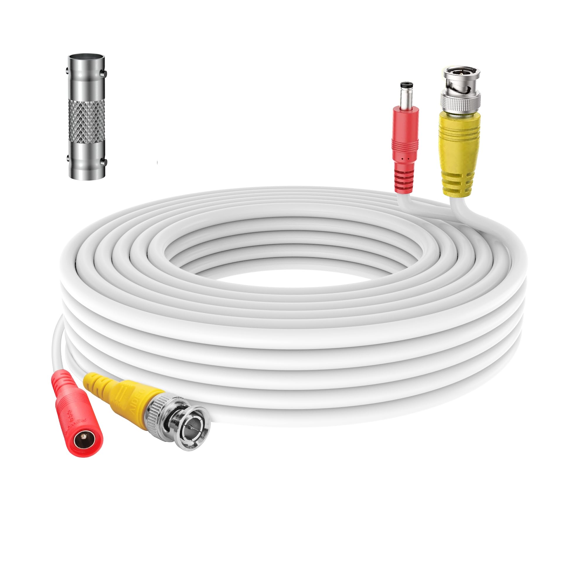 Amazon.com: SLLEA 25ft White Extension Power/Video Cable for Swann ...