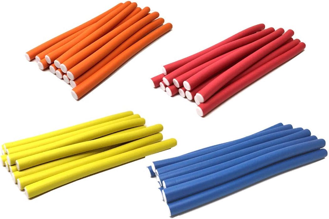 Amazon.com : 30PCS 9.45" Flexi Rods Curlers Set for Short and Long Hair ...