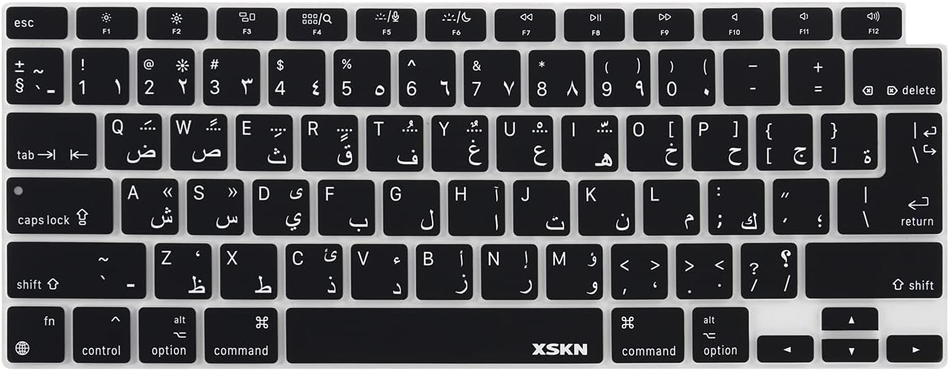Amazon.com: KB Covers Turkish QWERTY ISO Keyboard Cover with MacBook ...