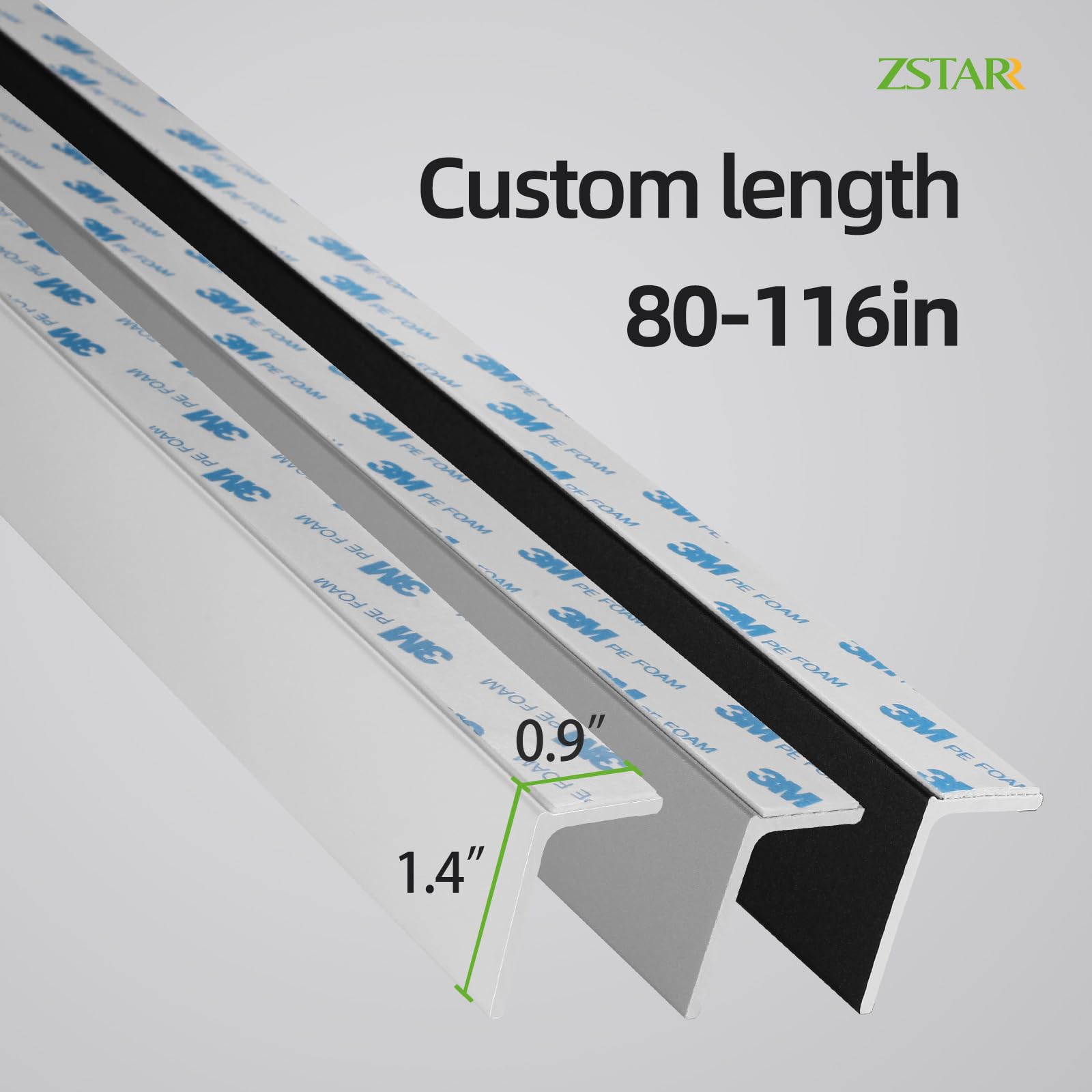 Snapklik.com : ZSTARR U Channel 100% Blackout Light Blockers Aluminium ...