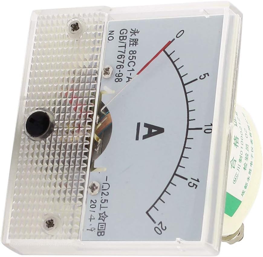 Amazon.com: Aexit 85C1 DC Testers 0-20A Analog Ammeter Analogue Panel ...