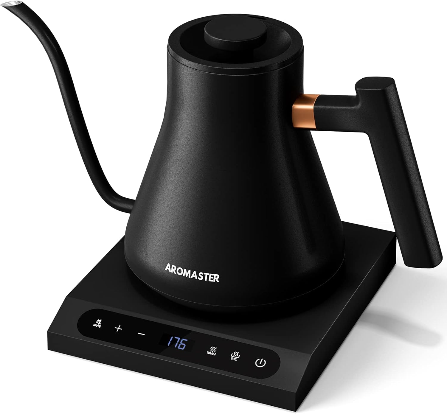 Amazon.com: Aromaster Gooseneck Kettle with Temperature Control, Electric Pour Over Coffee Tea ...