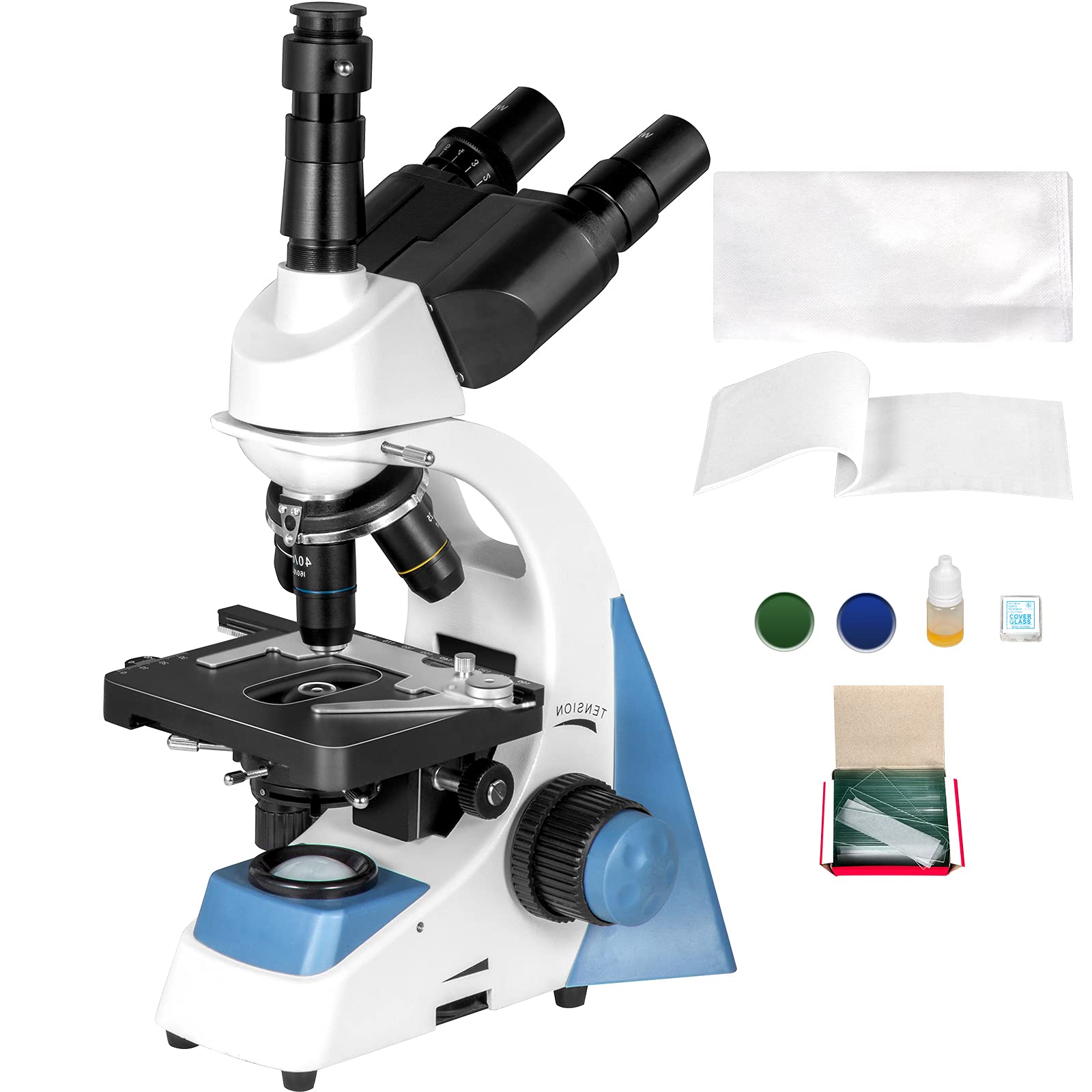 Happybuy Trinocular Compound Microscope 40x 1000x Magnification Digital ...