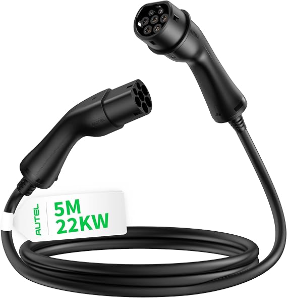 Autel Typ 2 Ladekabel,22KW EV Ladekabel,32A, 5M,Typ2 auf Typ2,3-Phasig ...