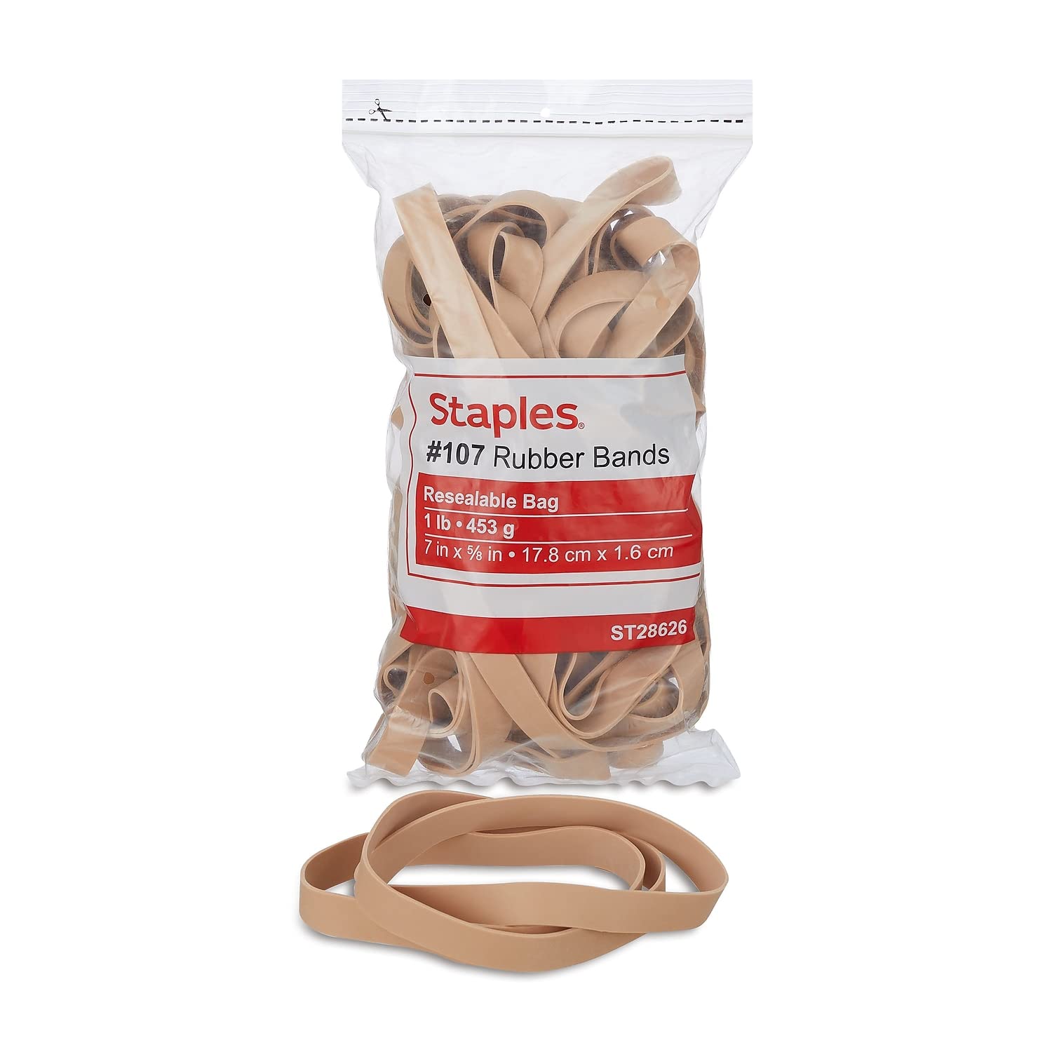 Amazon.com : STAPLES 1lb of Giant 7" Loop X 5/8" Wide Rubber Bands ...