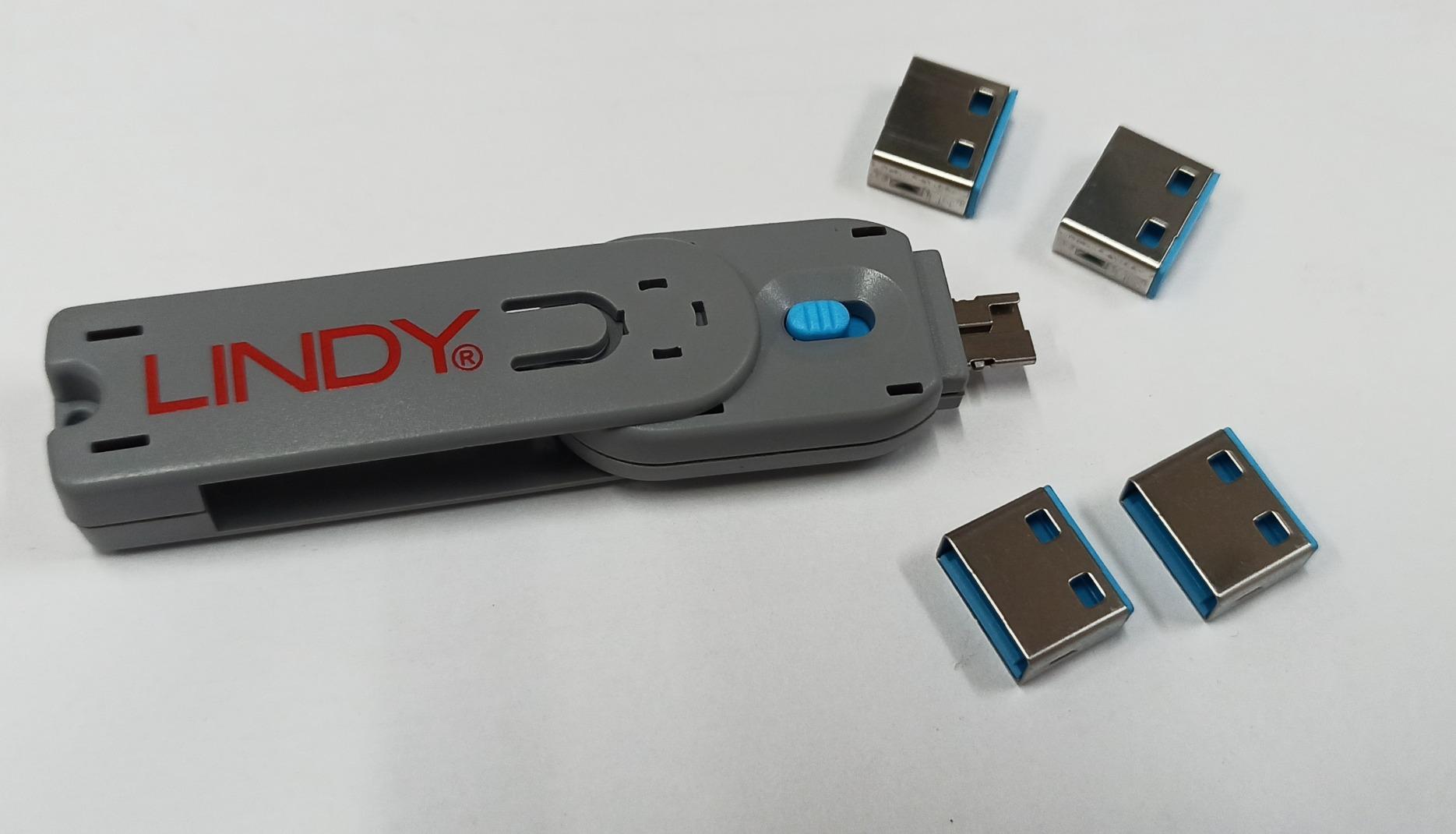 Lindy USB Port Blocker - Pack of 4, Blue (40452) : Amazon.in: Computers ...