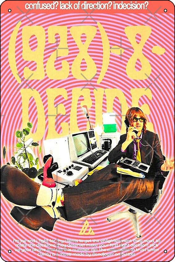 Amazon.com : DJO-DECIDE Poster Metal Tin Sign 12 X 8 Inch Funny Man ...