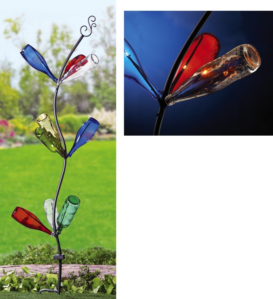 Amazon.com : Garden Bottle Tree Solar Lawn Stake : Patio, Lawn & Garden