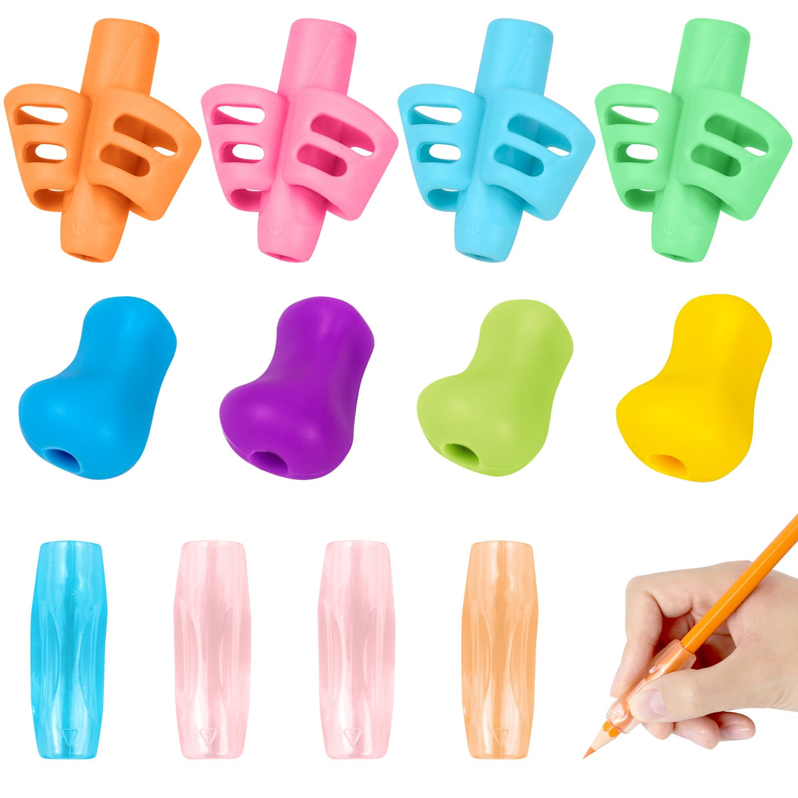 PROPOG Writing Aid for Children's Pens, Pack of 12 Pen Holders ...