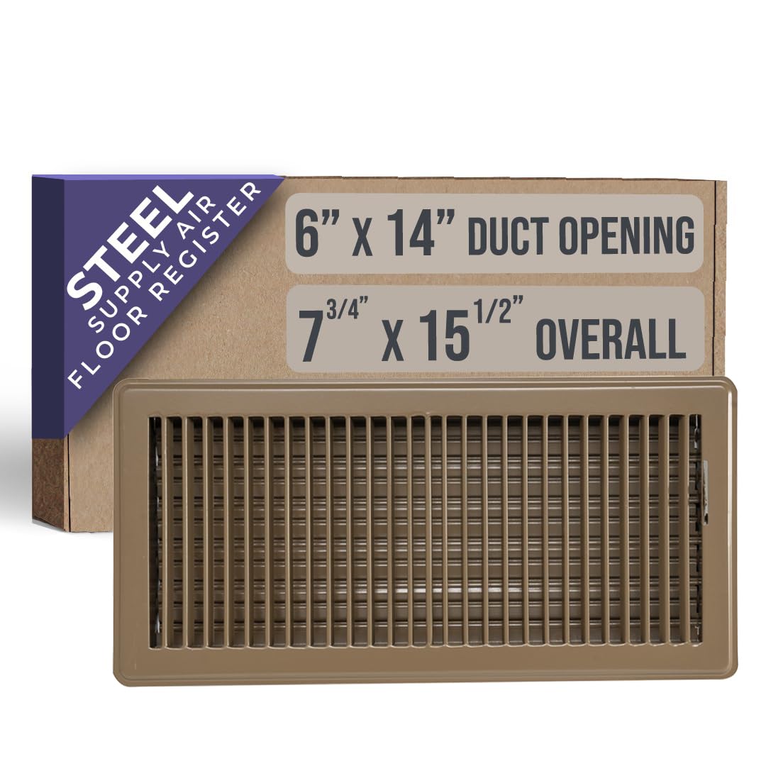 Snapklik.com : Fits 6x14 And 14x6 Duct Opening Floor Register
