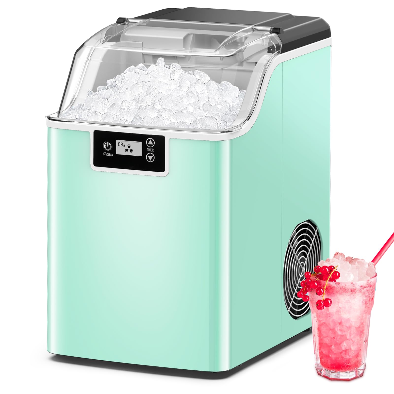 Snapklik.com : Kndko Ice Makers Countertop,45lbs/Day,Nugget Ice Maker