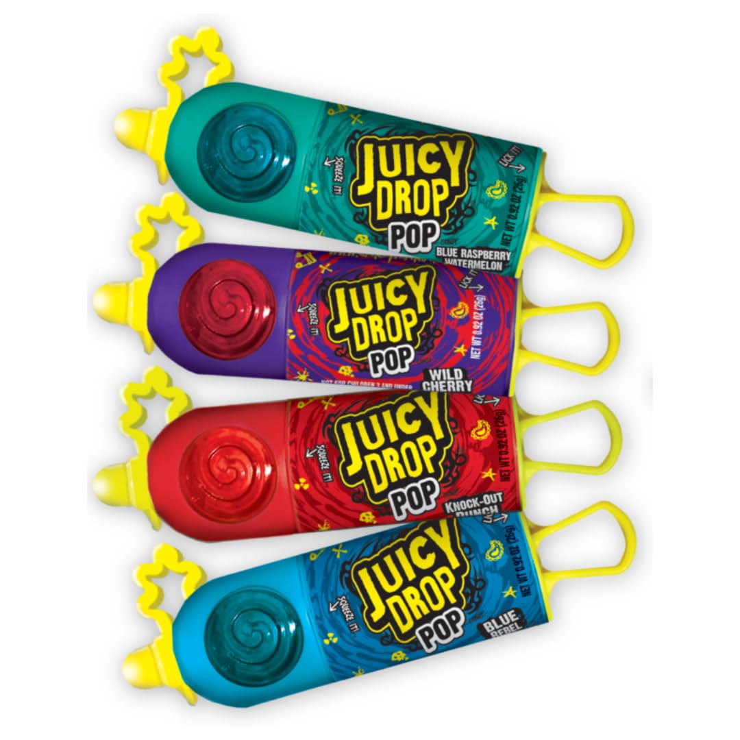 Amazon.com : Juicy Drop Pop - Assorted Sweet & Sour Lollipops - Gift ...