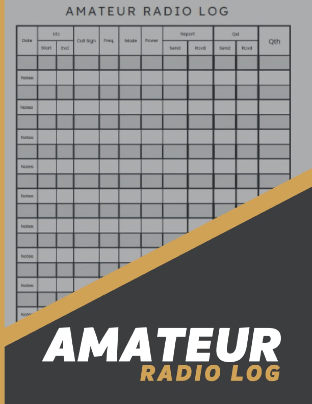 Amateur Radio Log: Amateur Radio Operator Station Log Book | Ham radio ...