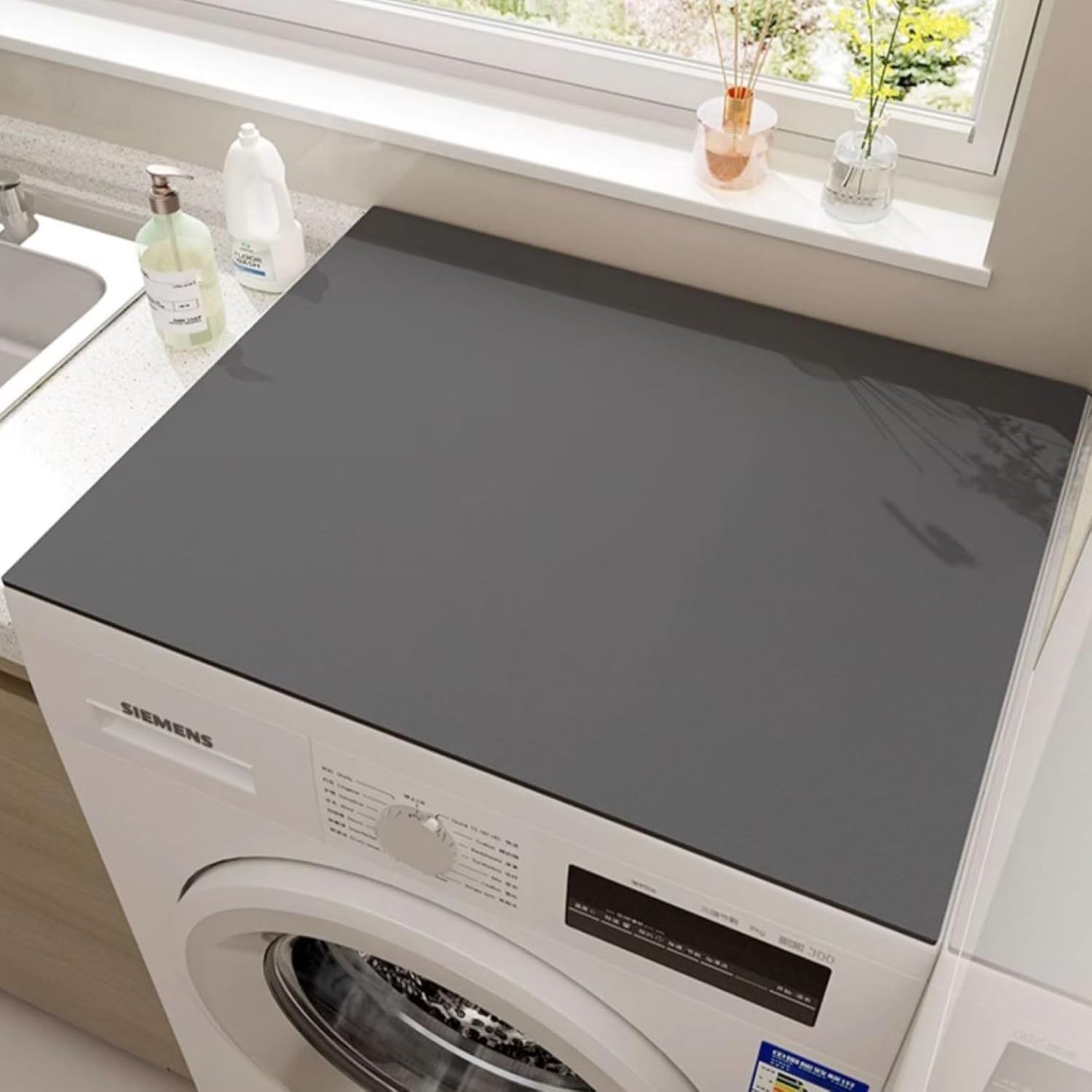 SNDYI Super Absorbent Washing Machine Cover Mat - Washable, Anti-Slip ...