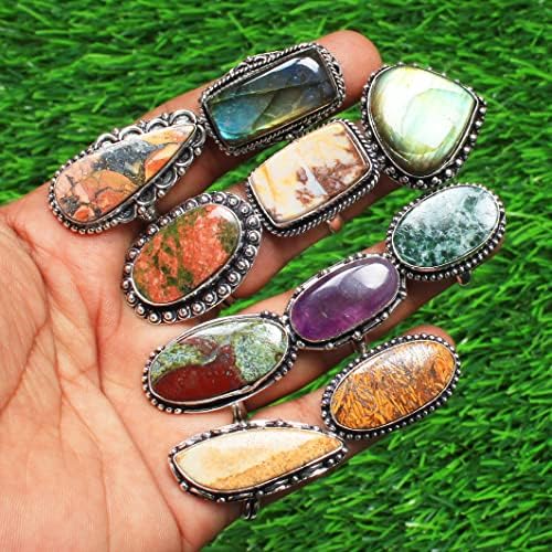 Amazon.com: Silver Carats 5 PCs Vintage Punk Rings Set Boho Joint ...