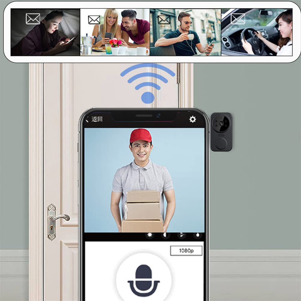 Snapklik.com : M8 Smart Visual Doorbell Two-Way Intercom Infrared Night ...