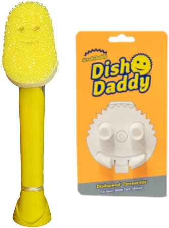 Amazon.com: Scrub Daddy Dish Daddy Dish Wand & Connector Head, Soap ...