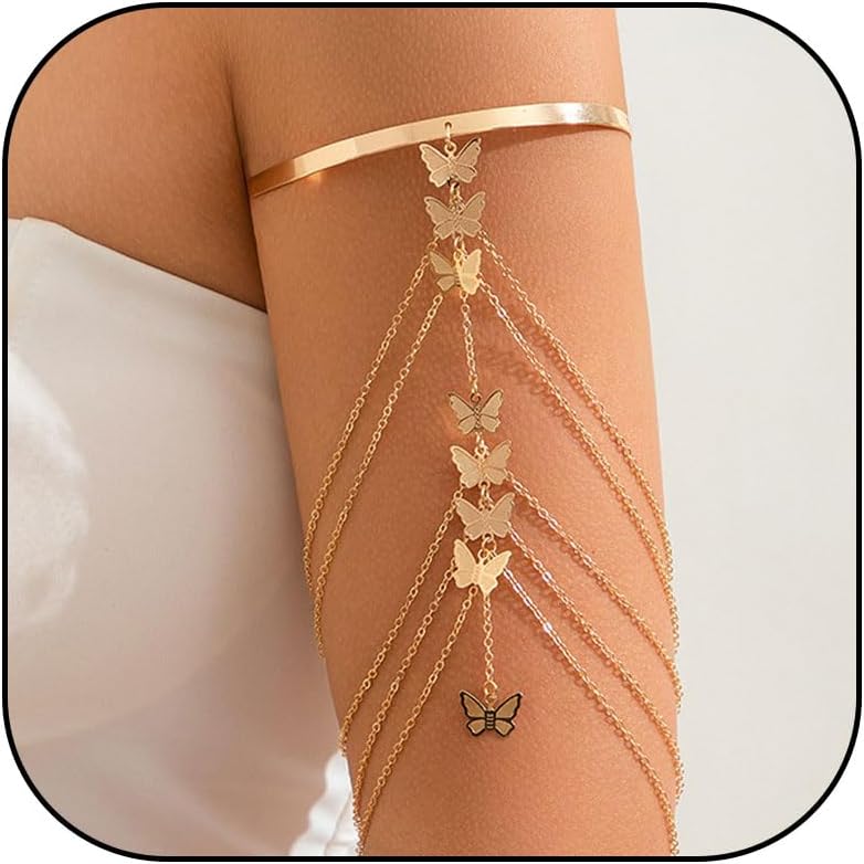 Amazon.com: Arm Cuff for Women Gold Arm Cuff Jewelry Upper Arm Cuff ...