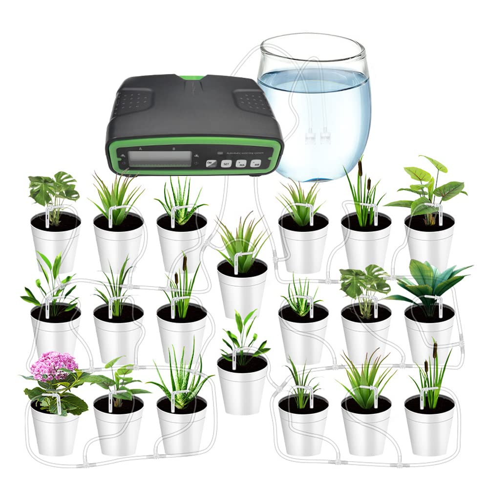 Amazon.com : Drip Irrigation Kit, 20 Potted Houseplants Support ...