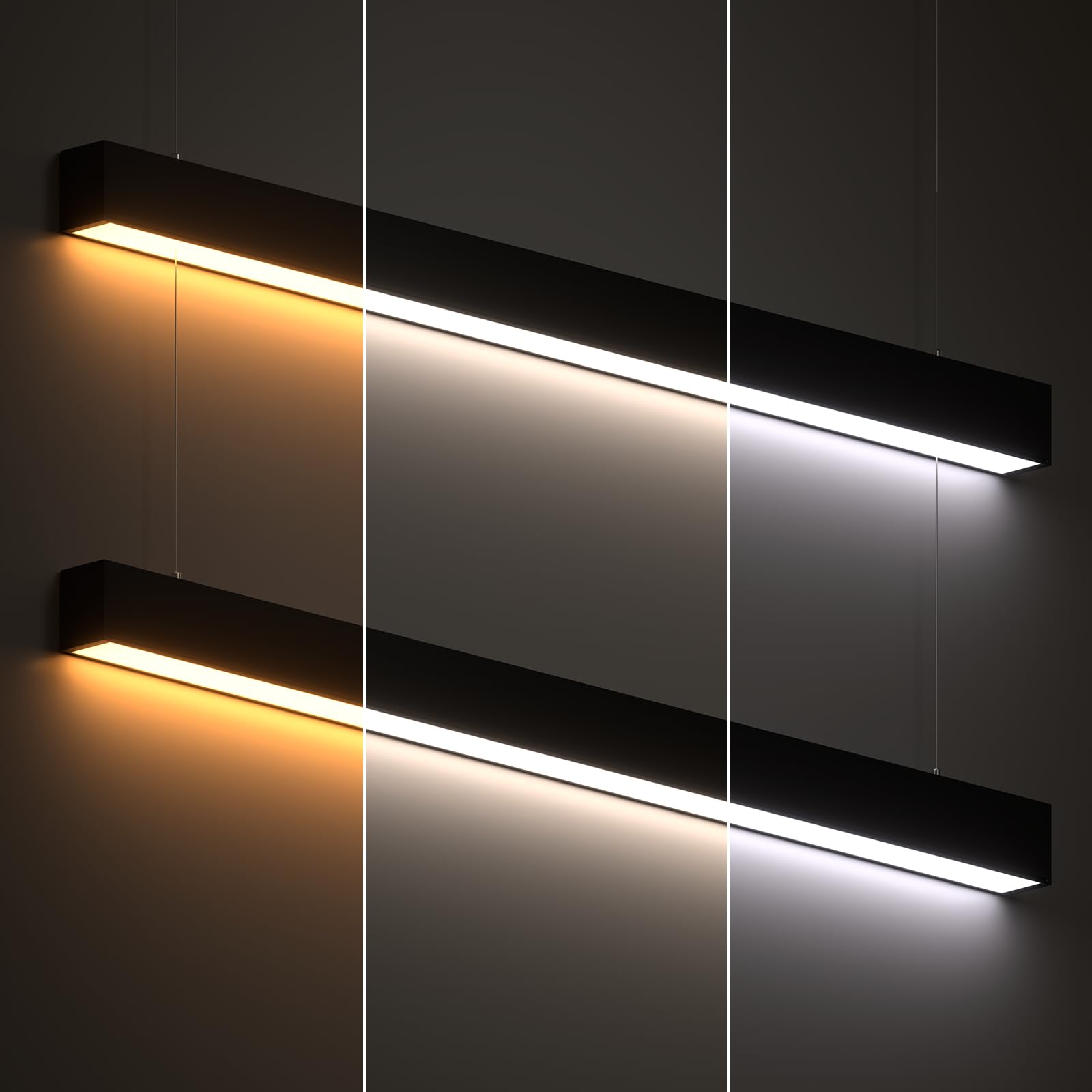 Snapklik.com : 4FT LED Linear Light Fixture, 30W/40W/50W, 3000K/4000K ...