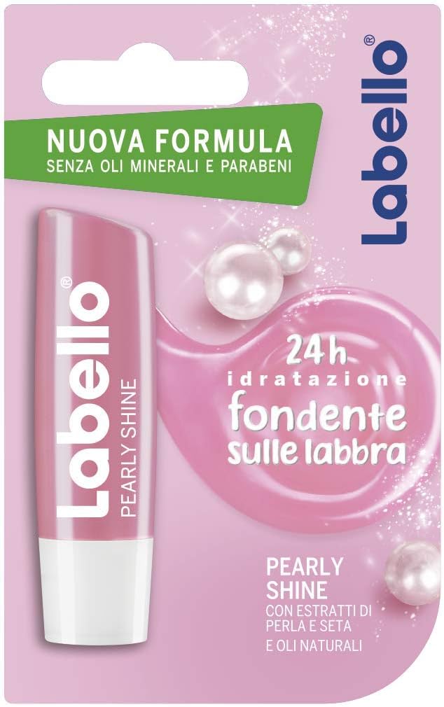 Amazon.com : Labello Pearl & Shine Lip Balm 5g stick : Lip Balms And ...
