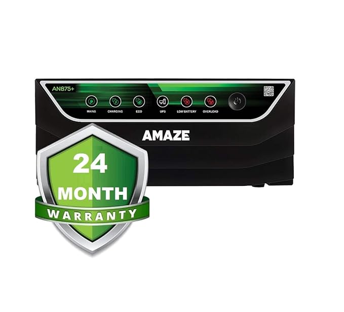 LUMINOUS AMAZE Sine Wave Inverter AN1075, 900VA : Black : Amazon.in ...