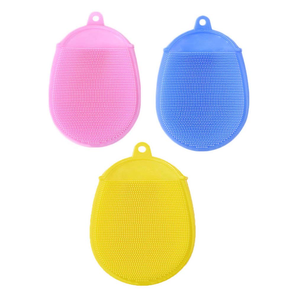 Amazon.com : EXCEART 3PCS Silicone Body Scrubber Bath Exfoliating Skin ...