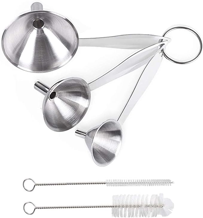 WJMY Trichter Klein Edelstahl Küche Einfülltrichter Set Mini Trichter ...