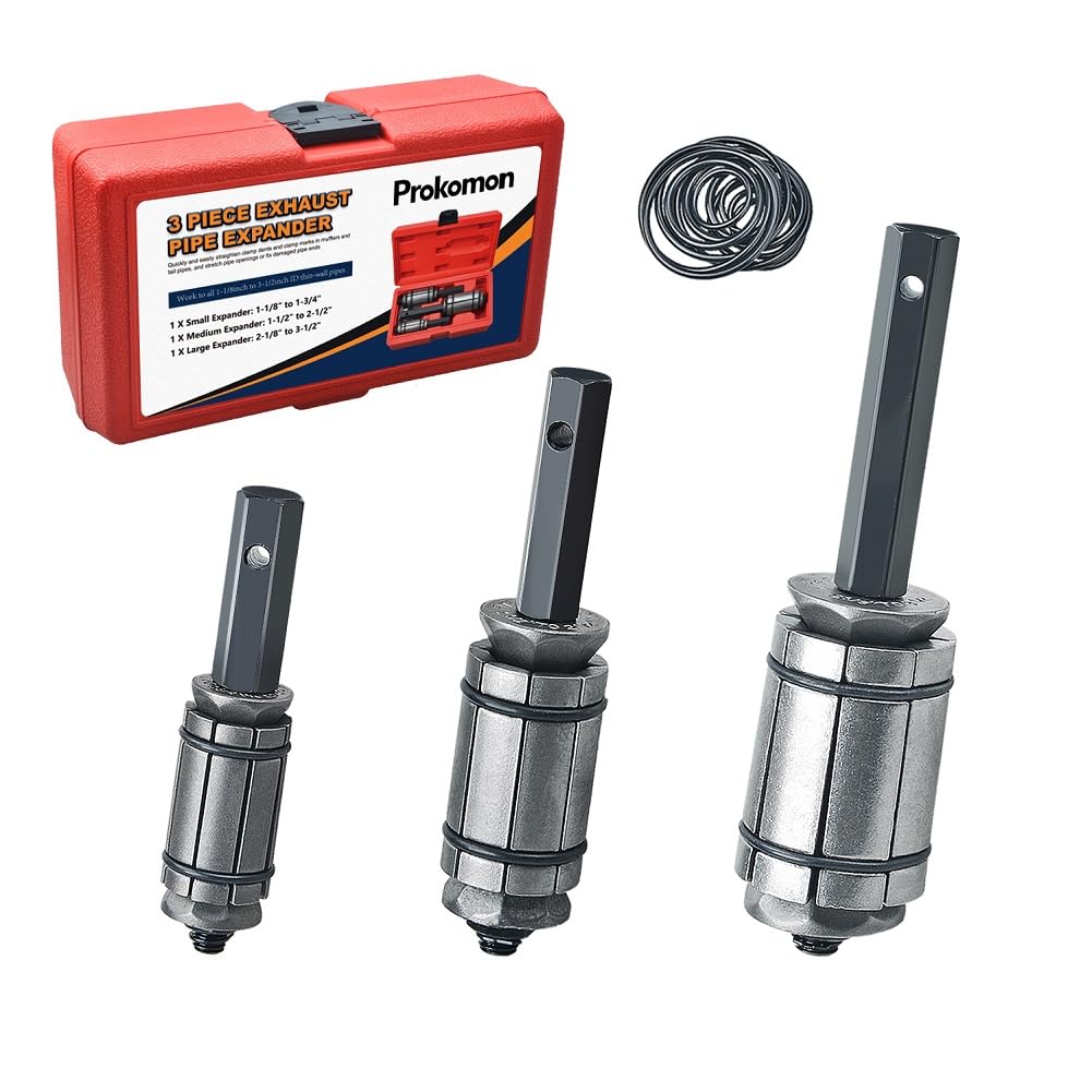 Amazon.com: Prokomon 3 Pieces Exhaust Pipe Expander; Pipe Stretcher Kit ...