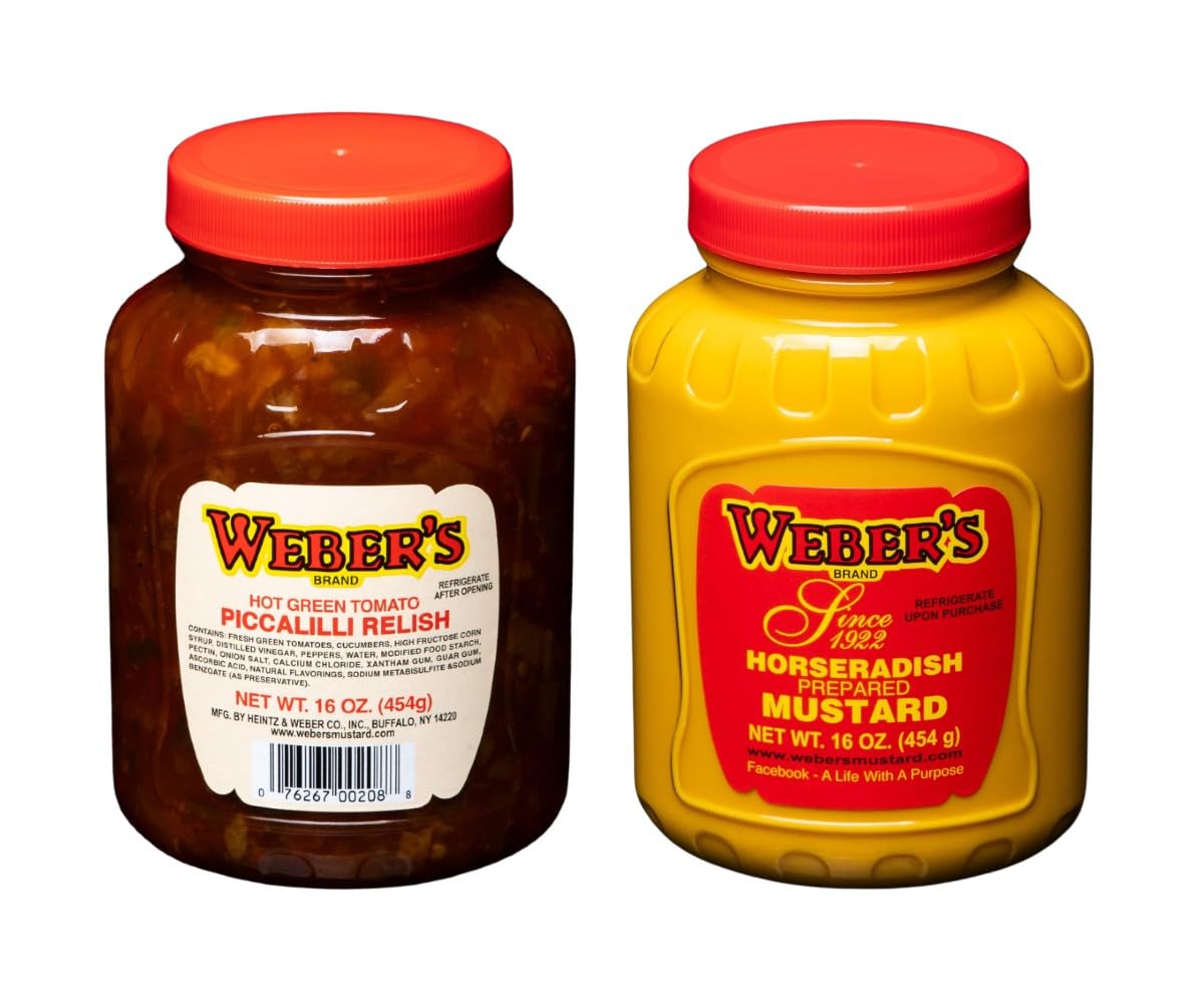 Amazon.com : Webers Horseradish Mustard with Piccalilli Relish ...